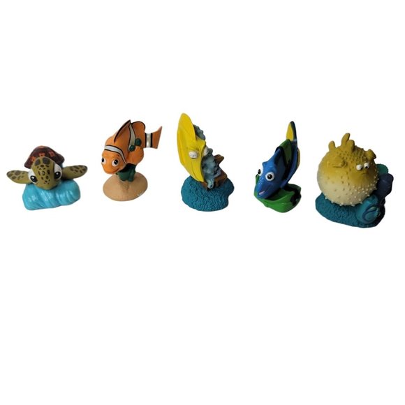 Disney | Toys | Lot Of 5 Disney Pixar Hard Plastic Mini Finding Nemo ...